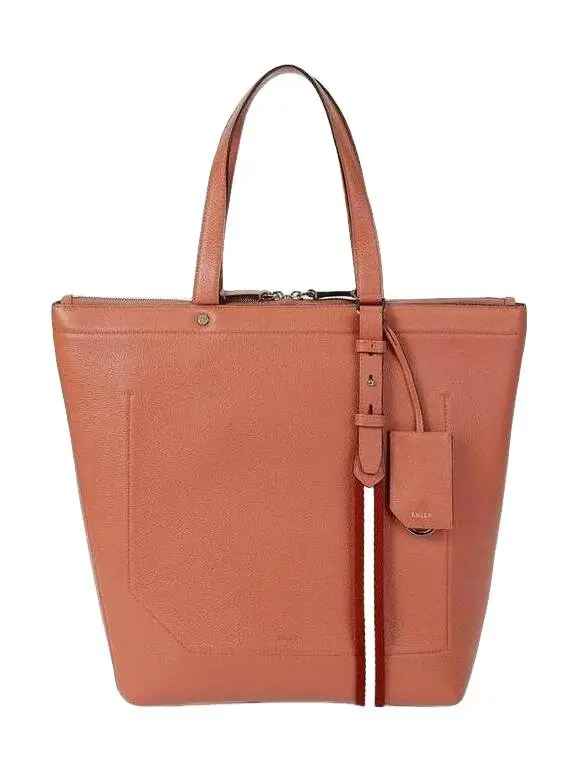 Bally Logo Handbag - Brown