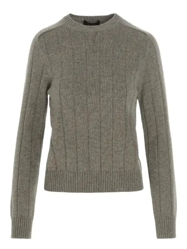Loro Piana Ribbed Pullover - Gray
