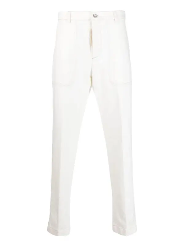 Peserico Straight-leg Stretch-cotton Trousers - No