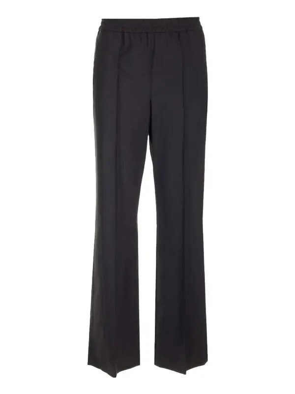 Loewe High Waisted Straight-leg Trousers - Black