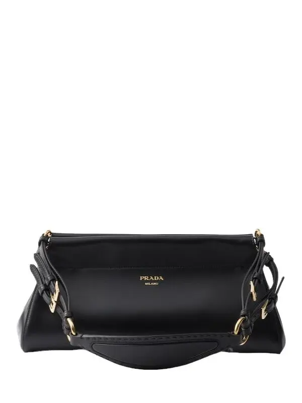 Prada Enchainé Medium Shoulder Bag - Black