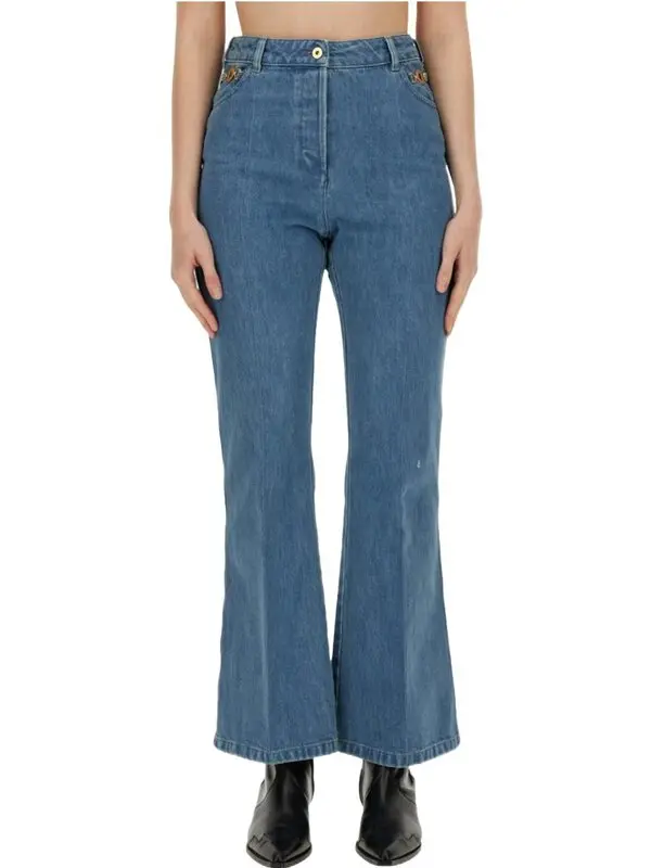 PATOU Flare Fit Designer Jeans - Blue