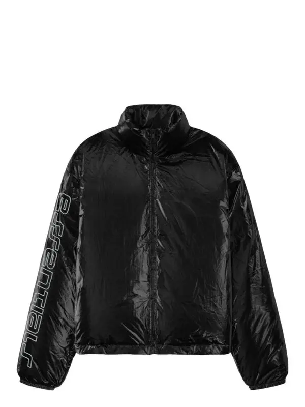 Fear Of God Logo Puffer Jacket - Metallic Black