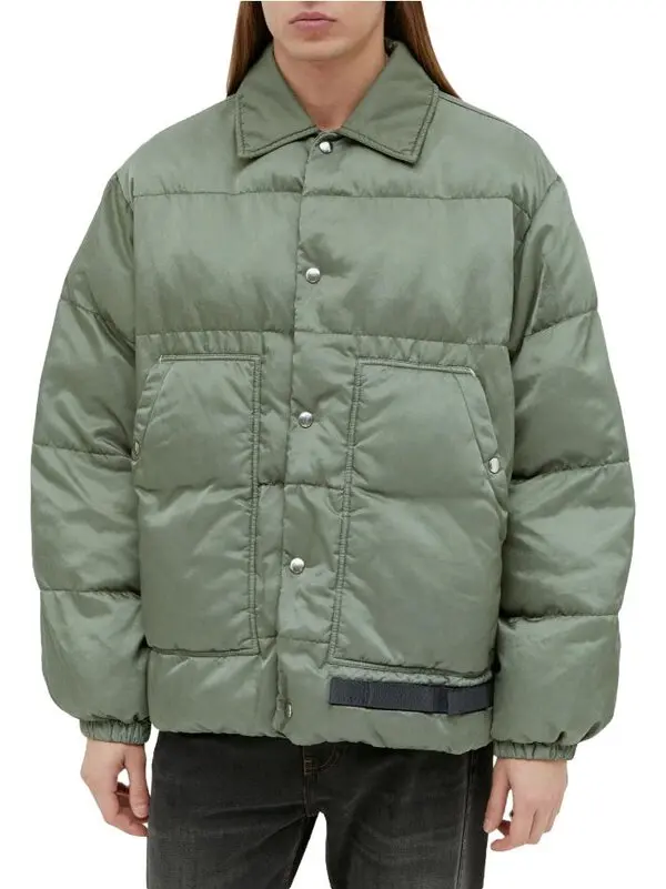 OAMC Quilted Snap-fastening Jacket - Green