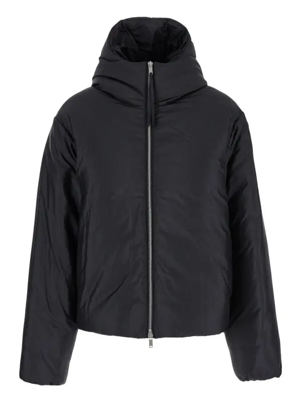 JIL SANDER High Neck Down Puffer Jacket - Black