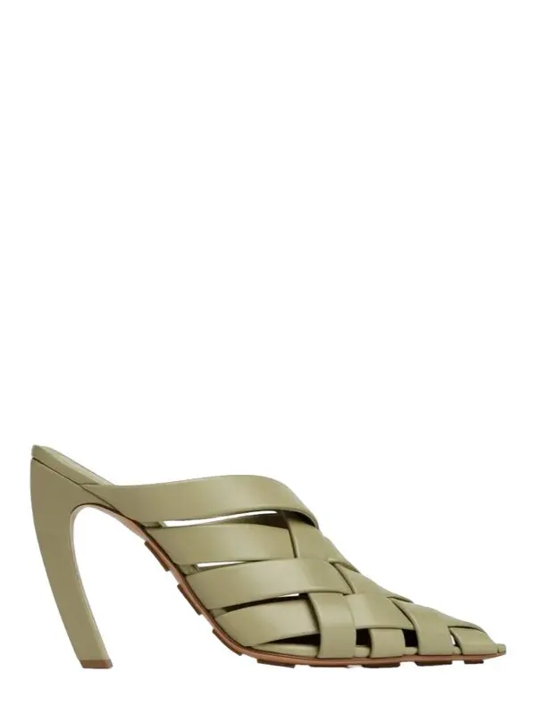 Bottega Veneta Alfie Heeled Mules - Nude