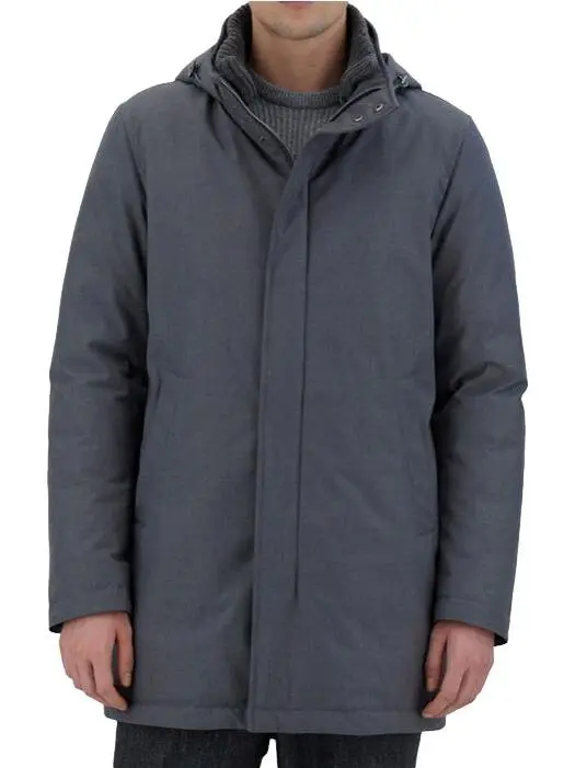 Herno Hooded Down Jacket - Grey