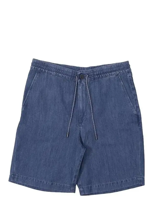 Zegna Straight Denim Shorts - Blue
