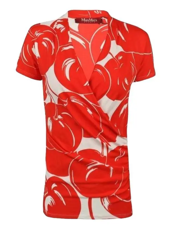 Max Mara Short-sleeved Printed T-shirt - Red