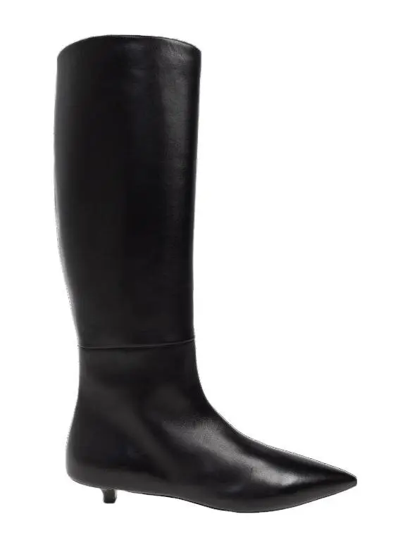Marsèll Pointed Toe Knee High Boots - Black