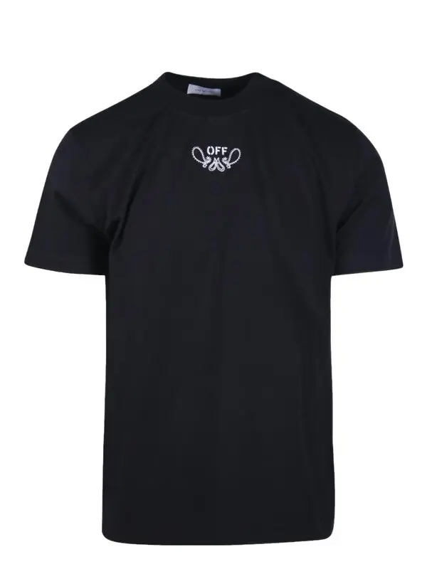 Off-White Logo Printed Crewneck T-shirt - Black