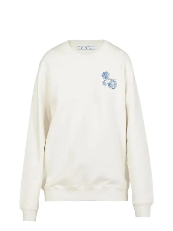 Off-White Arrows Print Crewneck Sweatshirt - White