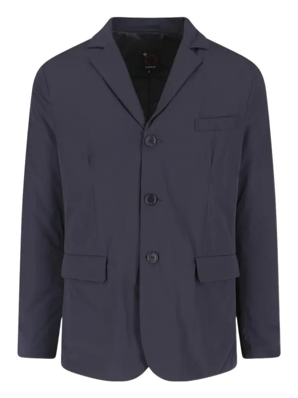 Aspesi Pocketed Single-breasted Blazer - Navy