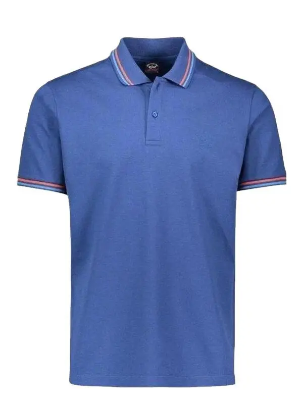 PAUL  SHARK Logo Polo Shirt - Blue
