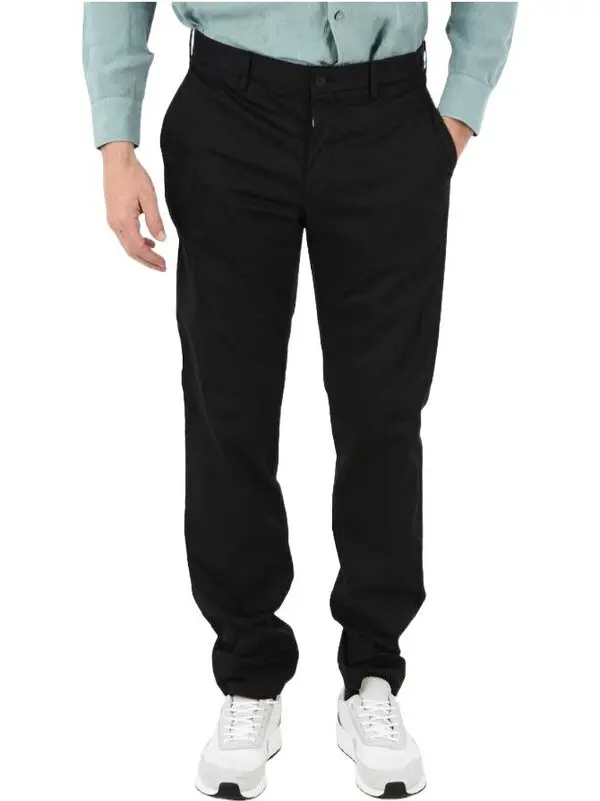 Zegna Logo Casual Pants - Black