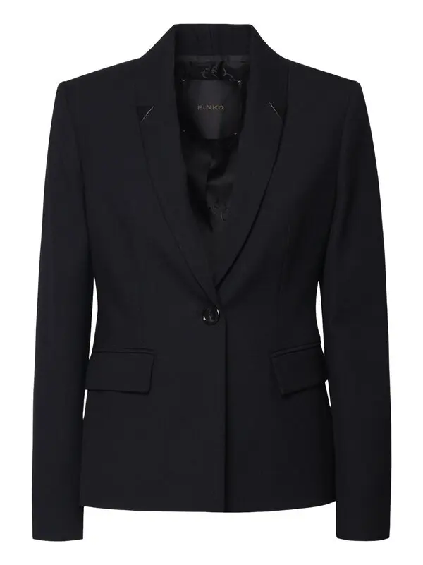 Pinko Single-breasted Blazer - Black