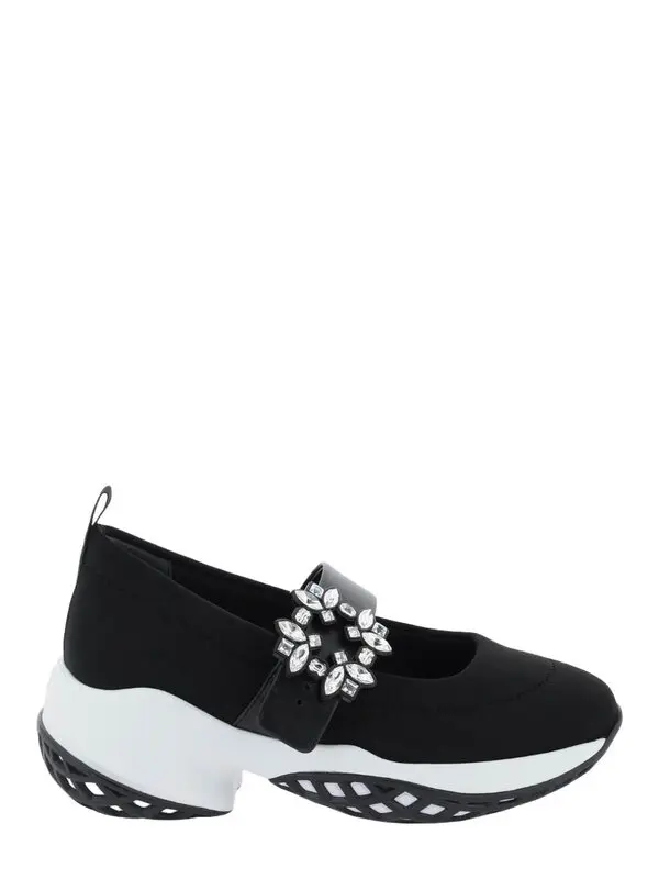 ROGER VIVIER Embellished Buckle Ballerinas - Black