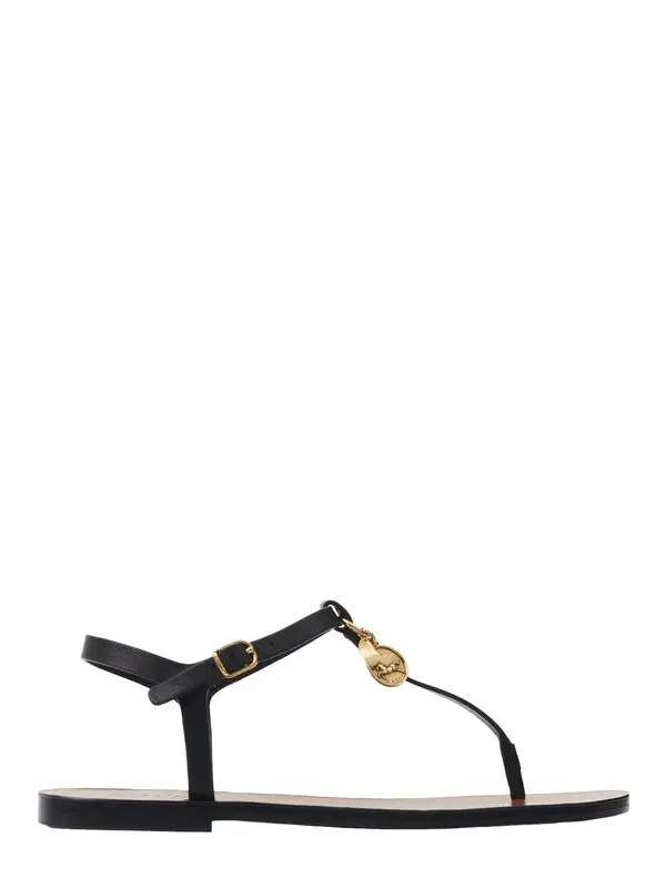 Chloé Charms Buckled Ankle Strap Sandals - Black