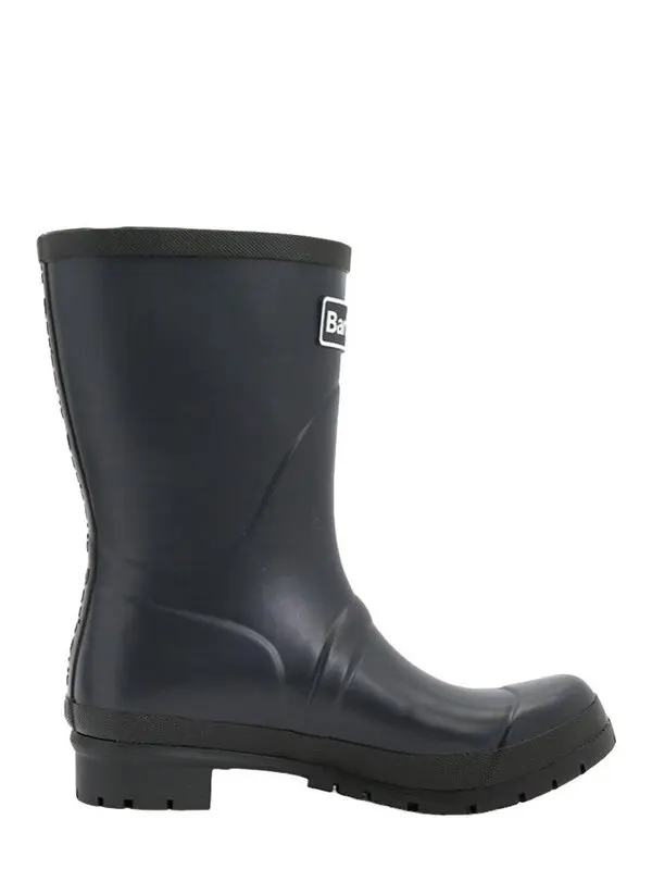 Barbour Round Toe Tall Boots - Navy Blue