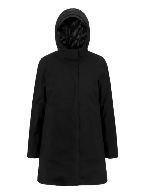 K-WAY Mathiel Padded 3/4 Length Jacket - Black