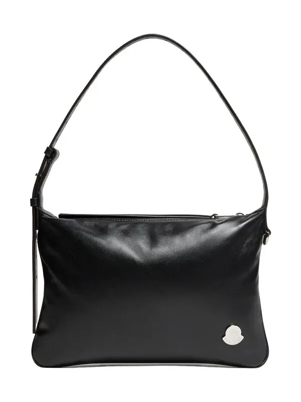 Moncler Vetta Zip-up Shoulder Bag - Black