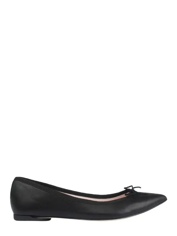 Repetto Brigitte Pointed-toe Ballerina Flats With Bow Detailing - Black