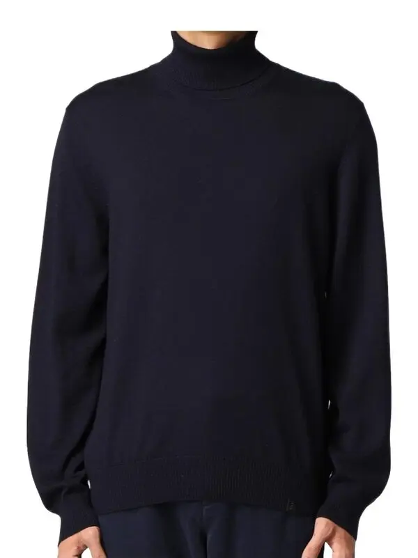 FAY Turtleneck Sweater - Navy Blue