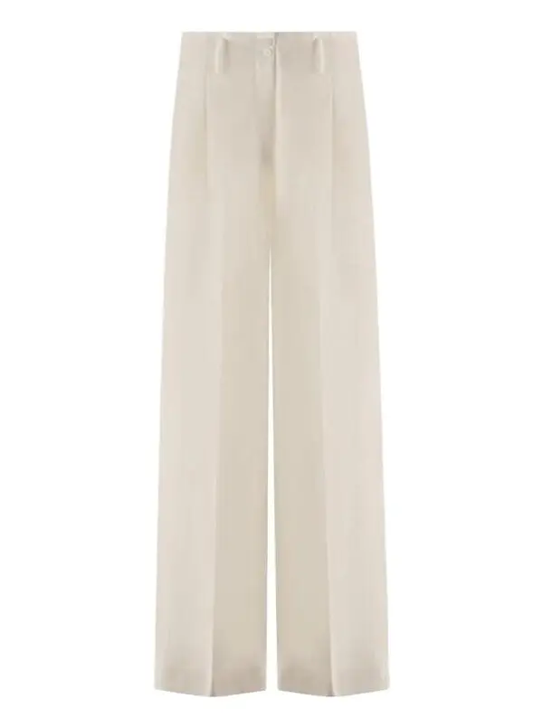 Alberto Biani Wide-leg Tailored Trousers - Beige