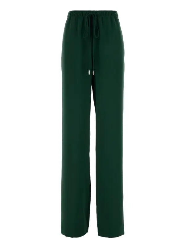 Ermanno Scervino Straight-leg Drawstring Trousers - Black
