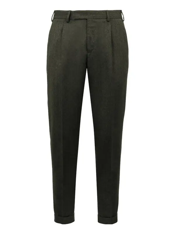 PT TORINO Virgin Wool Dress Trousers - Black