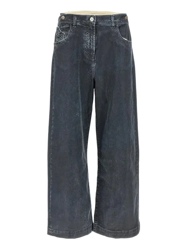 Attico Belt-loop Wide-leg Jeans - Blue