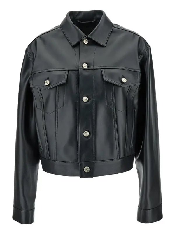 Balenciaga Collared Single-breasted Jacket - Black