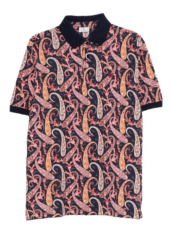 Etro Paisley-print Polo Shirt - Multicolor