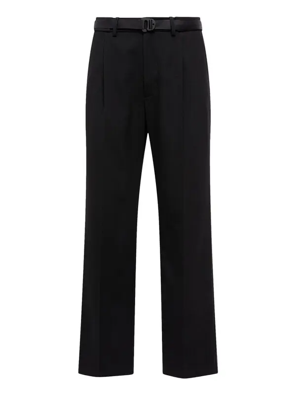 Moncler Straight-leg Belted Trousers - Black
