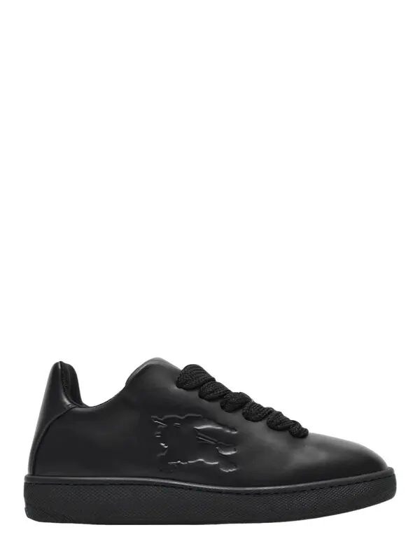 Burberry Embossed Logo Lace-up Sneakers - Black
