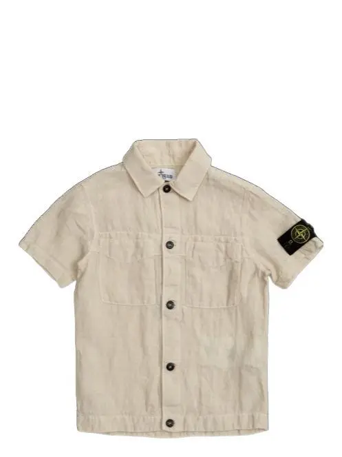 Stone Island Short Sleeve Shirt - Gypsum Color