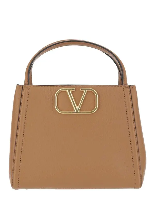 Valentino Garavani Double Handle Shoulder Bag - Brown