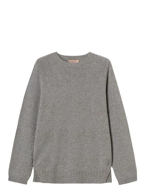 TWINSET Lurex-detail Jumper - Gray