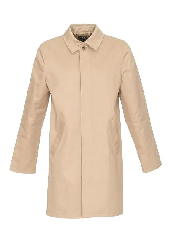 A.p.c. Concealed Fastened Coat - Beige