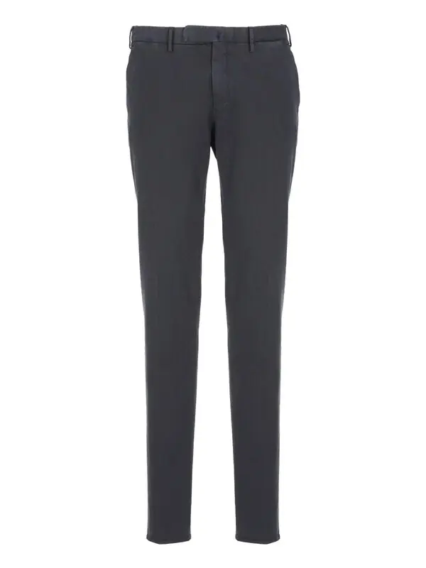 Incotex Belt-loop Tailored Casual Pants - Dark Blue