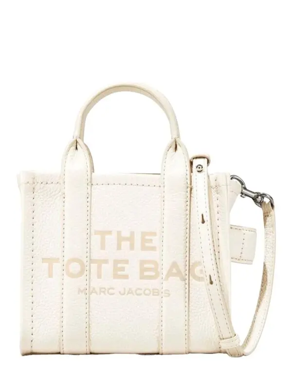 Marc Jacobs The Leather Micro Tote Bag By - White