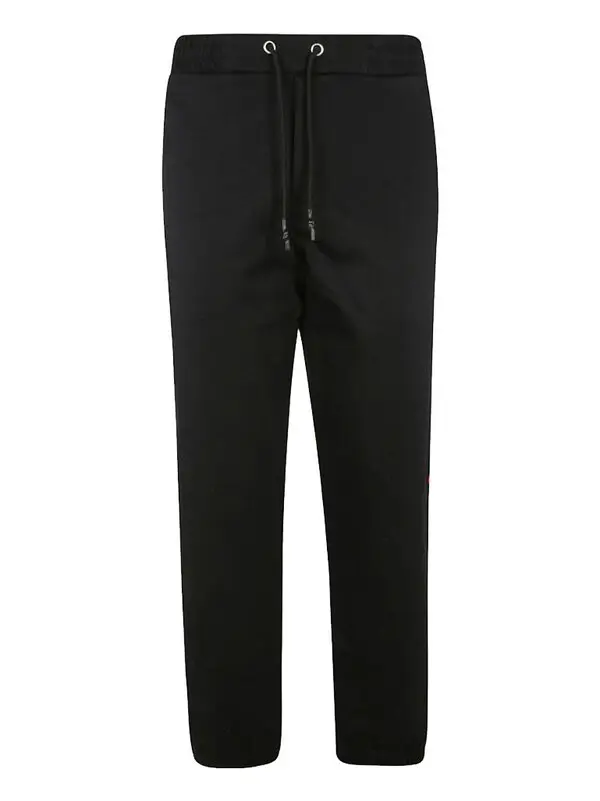 Alexander McQueen Cuffed Stripe-detail Track Pants - Black