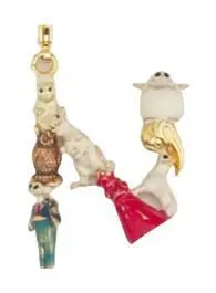 Marni Alphabet 'n' Charm Pendant - Multicolor
