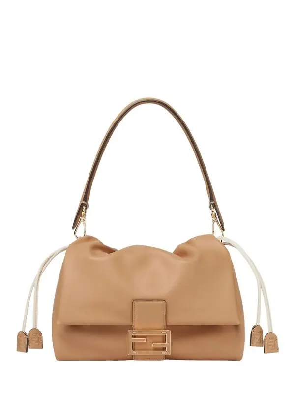 Fendi Mamma Baguette Medium Shoulder Bag - Light Brown