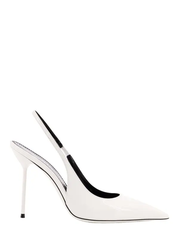 Paris Texas Lidia Slingback Pumps - White