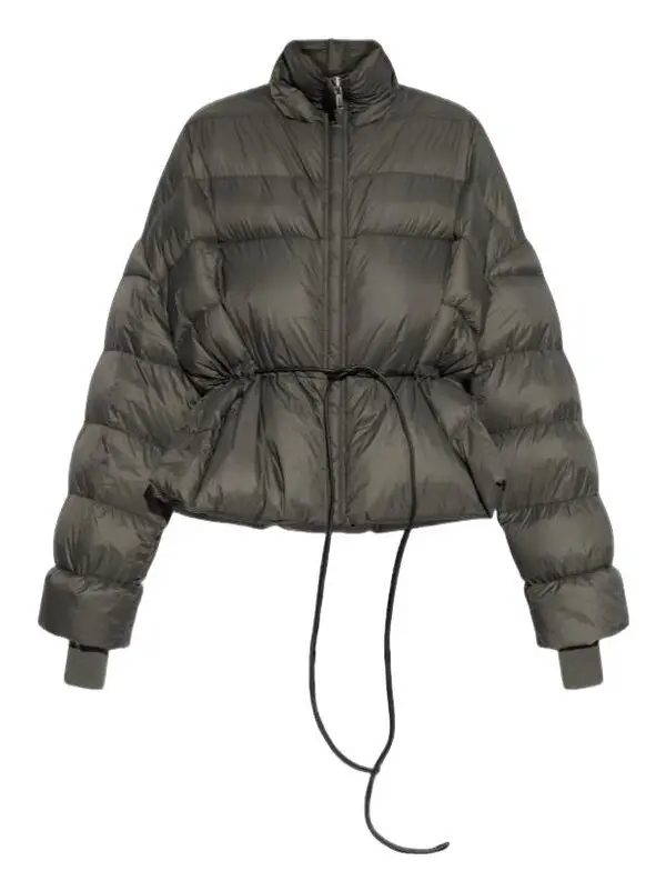 Rick Owens Funnel Neck Sail Down Jacket - Grey
