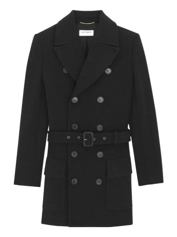 Saint Laurent Belted Saharienne Jacket - Black