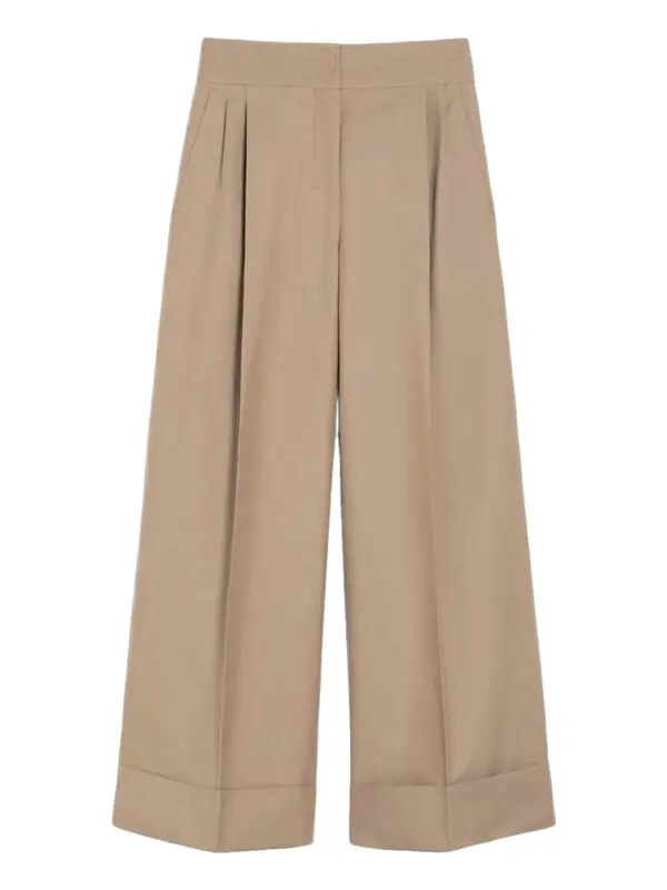 Max Mara Abba Wide-leg Trousers - Camel