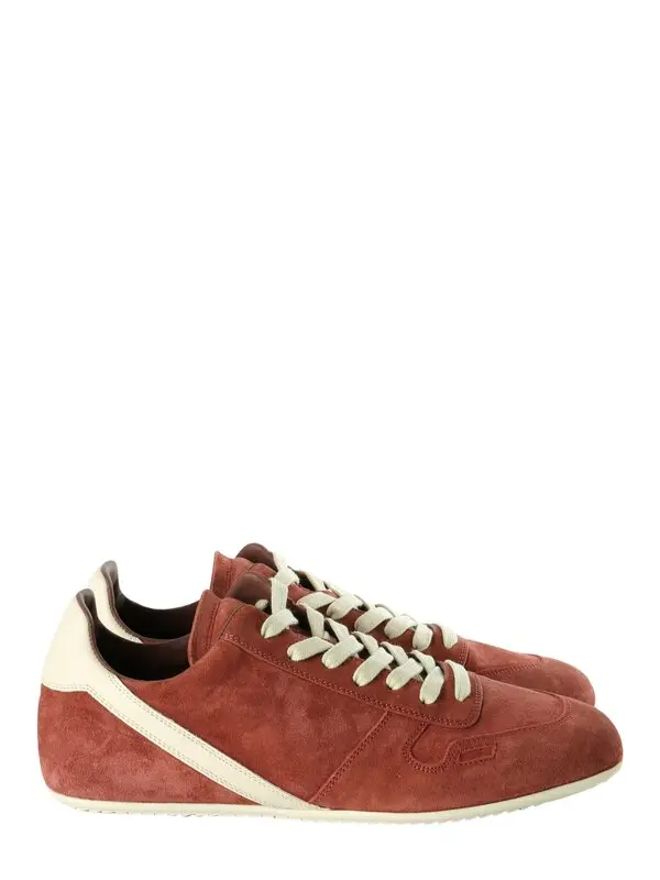 Rick Owens Suede Low-top Sneakers - Brown