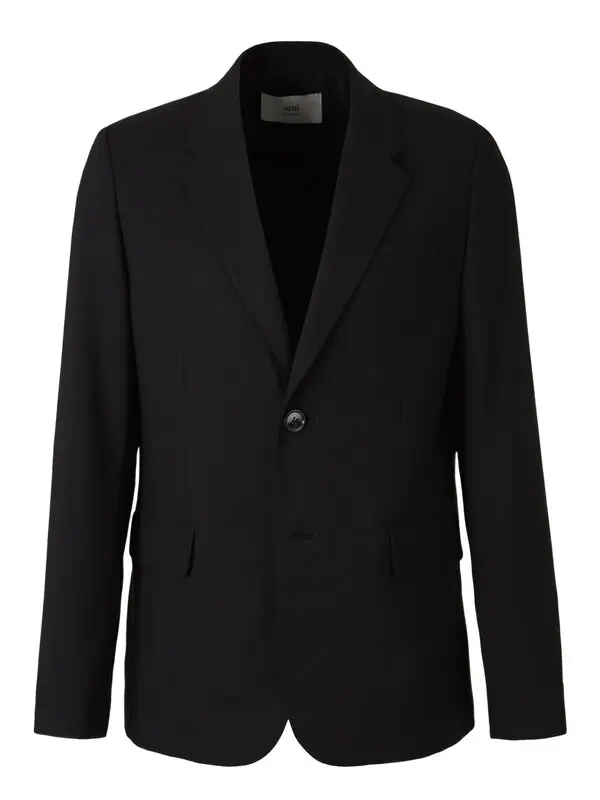 AMI Paris Gabardine Blazer - Black